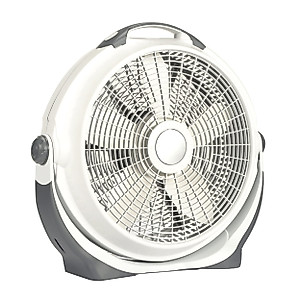 20" Air Circulator Wind Machine, 3-Speed Floor Fan with Pivoting Head, A20301, Gray