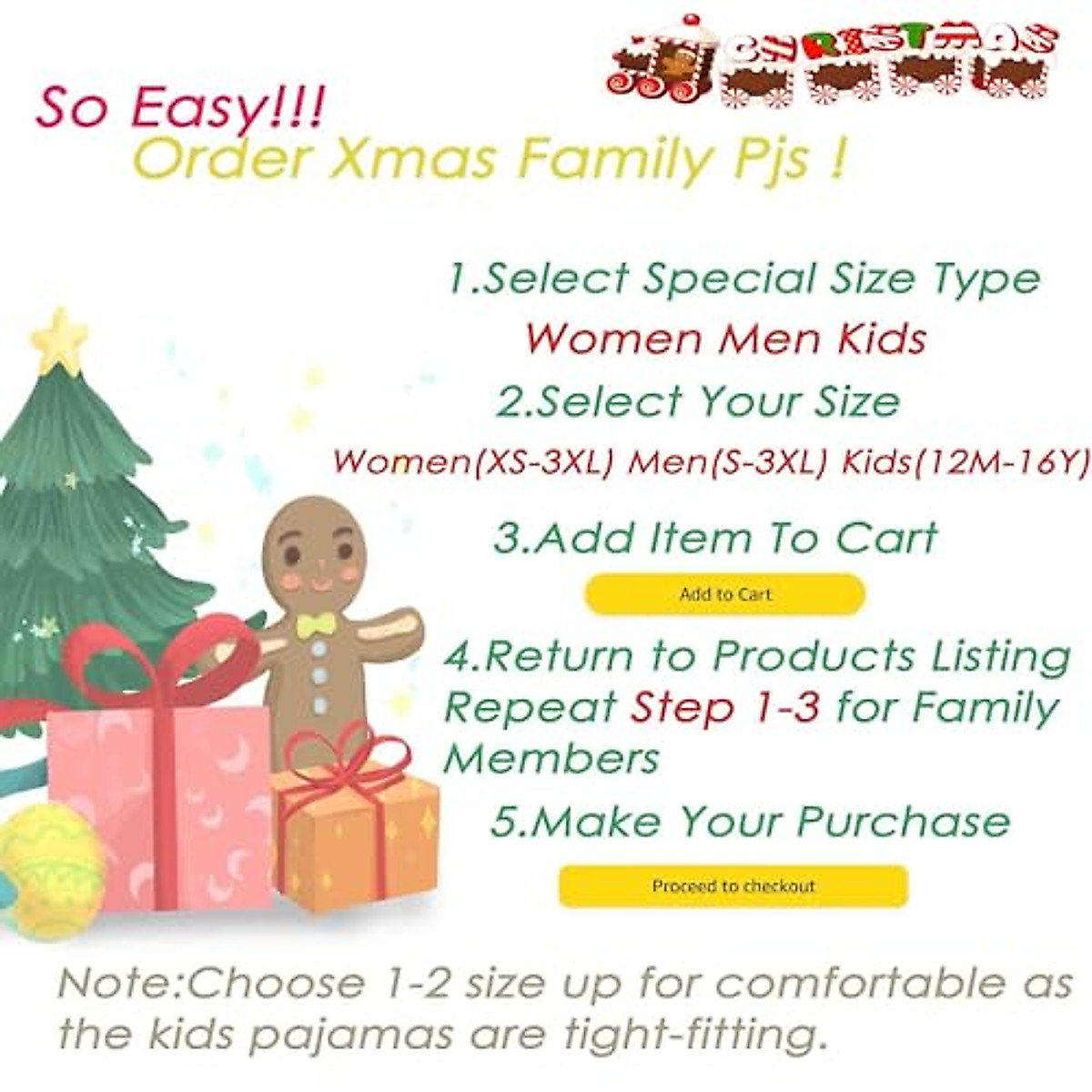 Joyond Kid Boys Girls 2 Piece Family Matching, Festive Christmas Pajama Sets, Cotton, Snowman, White, 14Years