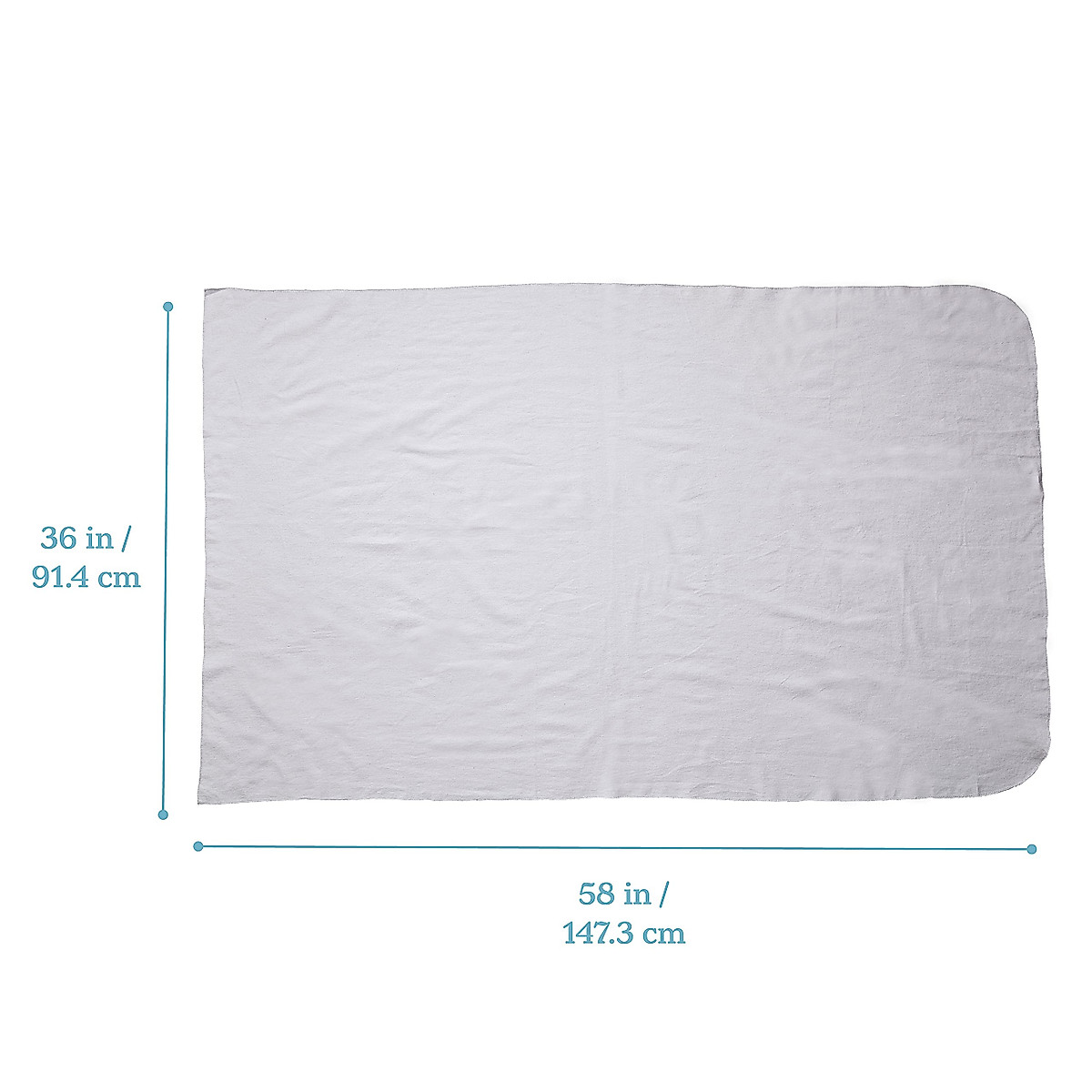 ECR4Kids Blanket, Rest Time Accessories, White, 12-Pack