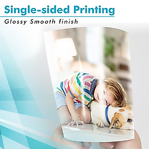 Koala Glossy Inkjet Photo Paper Thick 8.5X11 Inches 100 Sheets 54lb Picture Paper for Inkjet Printer Use DYE INK for Family Photos Letter Size 200gsm