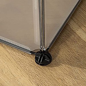 PawHut Pet Playpen Small Animal Cage Transparent Customizable Fence with Door for Hamster, Guinea Pigs, Chinchilla, 14 x 18 in