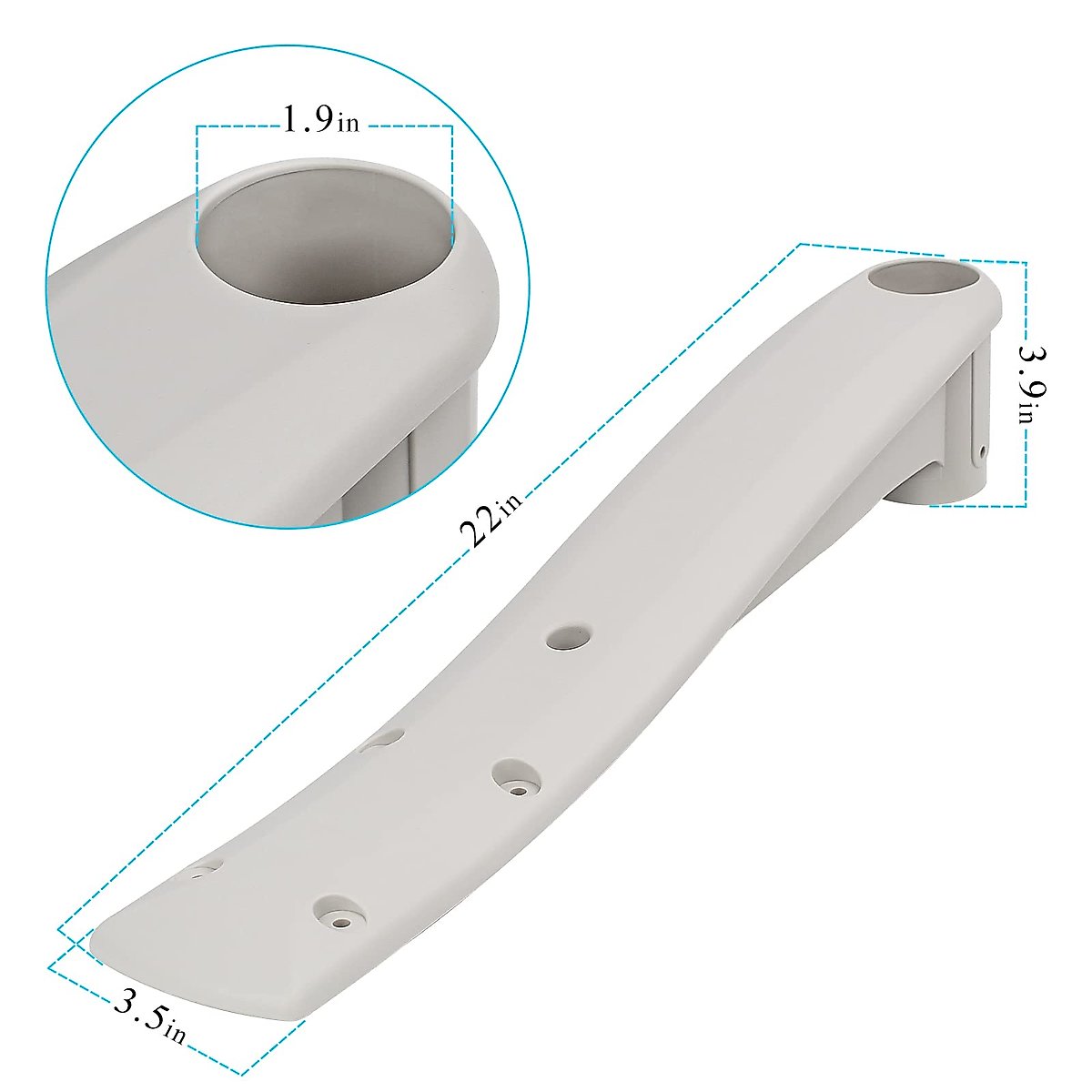 Replacement Deck Support 160-0001PG for BiltMor Above Ground Swimming Pool Step, Swimming Pool Steps for Above Ground Pools, Deck Support for Above Ground Swimming Pool, Pool Ladder Parts - 1 Pack