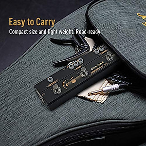 SONICAKE Acoustic Pedal Guitar Effect Acoustic Pedal Multi Effects Preamp Chorus Delay Reverb Acoustic Guitar Pedal Sonic Wood with XLR Output