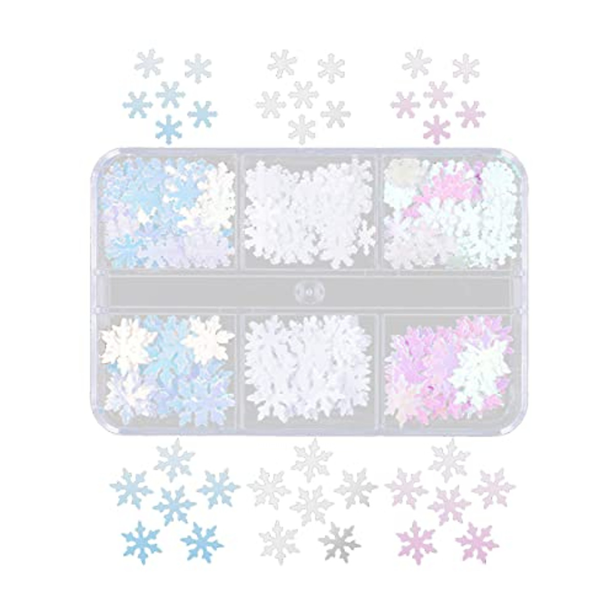 Snowflake Glitter Resin Fillings Flakes Sequins Epoxy Resin Mold Filler for DIY Jewelry Making Nail Art Decor