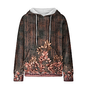 Womens Hoodies Long Sleeve Drawstring Shirt Waffle Solid Color Blouse Pumpkin Hoodie Waffle Hoodie Women Womens Thermal Tops Long Sleeve Sports Sweatshirts Oversized Fashion Tops with Pocket