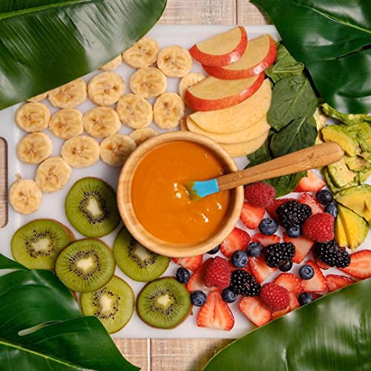 Avanchy Bamboo Baby Bowls MINI Prep Bowl Set for Babies Kids Toddler for Feeding Food 4 oz, Single Bowl