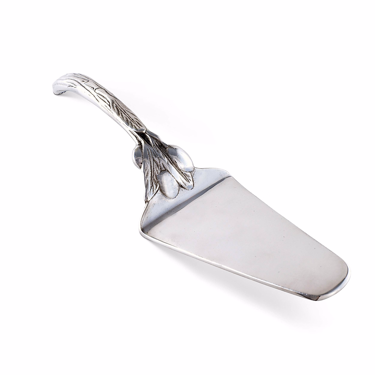 Arthur Court Sand-Cast Aluminum Handle, Extra Large Pizza Pie Server, Olive Pattern 14 inch Long