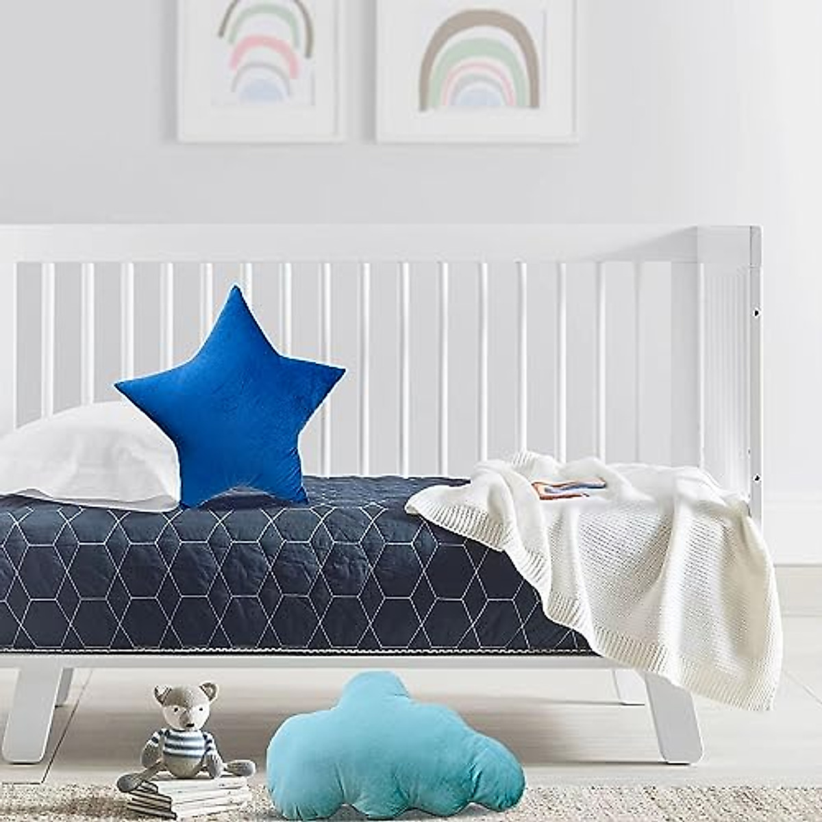 YRXRUS Star Pillow, Royal Blue Star Shaped Throw Pillow, Soft Velvet 18x18 Inches Cute Pillow for Living, Bedroom Decorative, Birthday Gift for Women Girl Kids