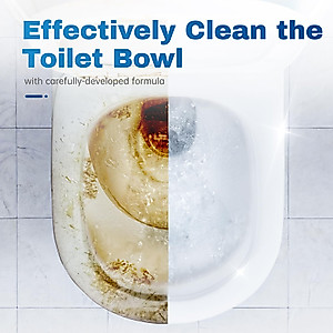 Vacplus Toilet Bowl Cleaner Tablets - 20 PACK, Automatic Toilet Bowl Cleaners with Bleach, Slow-Releasing Toilet Tank Cleaners for Deodorizing & Descaling, Household Toilet Cleaners against Tough Stains