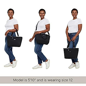 Baggallini Avenue Tote Bag, Pewter Leaves