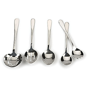 RSVP International Endurance Flatware Collection Stainless Steel, Dishwasher Safe, Serving Spoon