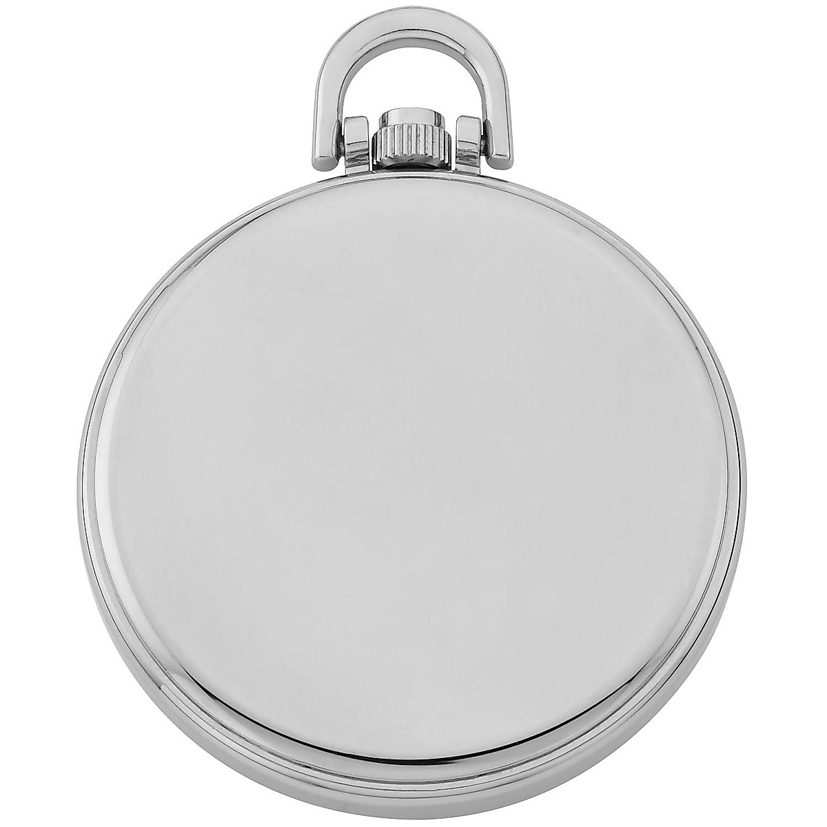 Gotham Men's Stainless Steel Analog Quartz Date Railroad Style Pocket Watch # GWC14107S