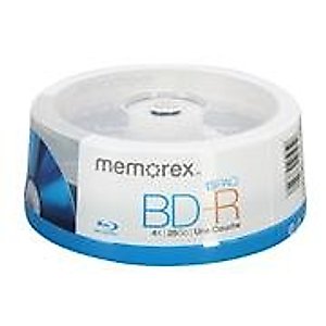 Memorex 25GB 4X BD-R 15 Packs Spindle Disc # 97854