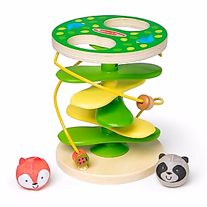 Melissa & Doug Rollables Treehouse Twirl Infant and Toddler Toy (3 Pieces) - FSC Certified