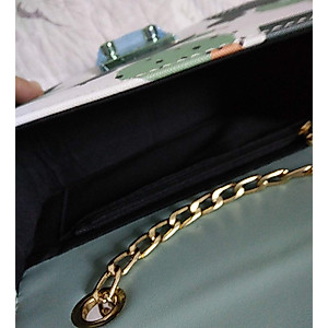 Mellshy Women Cute Cactus Printing Crossbody Bags for Women Chain Shoulder Bag Handbag Purse