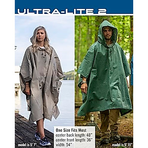 FROGG TOGGS Ultra-Lite2 Reusable Waterproof Breathable Poncho