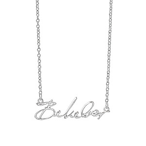 GIOIA Justin Bieber Belieber Script Necklace