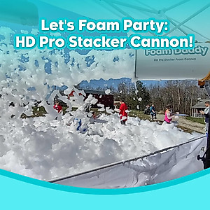 HD Pro Stacker Foam Cannon - Shoots Up to 30ft for Sky-High, Show-Stopping Foam Effects - Foam Machine Perfect for Large Scale Events, Festivals & Professional Entertainment Venues
