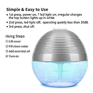 ap airpleasure 2-Pack Water-Based Purifier Air Washer, Revitalizer & Fresh Aire Freshener, Air Fresher with 6 LED Color Changing Mood Light for Rooms