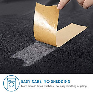 Fleece Blanket Queen Size Fuzzy Soft Plush Blanket 330GSM for All Season Spring Summer Autumn Throws for Couch Bed Sofa, 90 by 90 Inches, Dark Grey