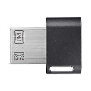 Samsung FIT Plus USB Flash Drive Type-A 256GB 400MB/s Read 110MB/s Write Compact USB 3.1 Memory Stick with Keyring Grey MUF-256AB/APC