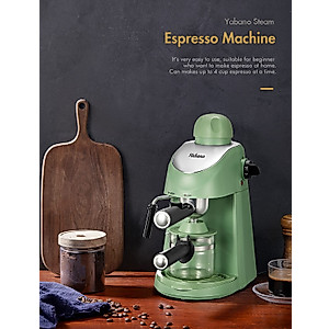 Yabano Espresso Machine, 3.5Bar Espresso Coffee Maker, Espresso and Cappuccino Machine with Milk Frother, Espresso Maker with Steamer
