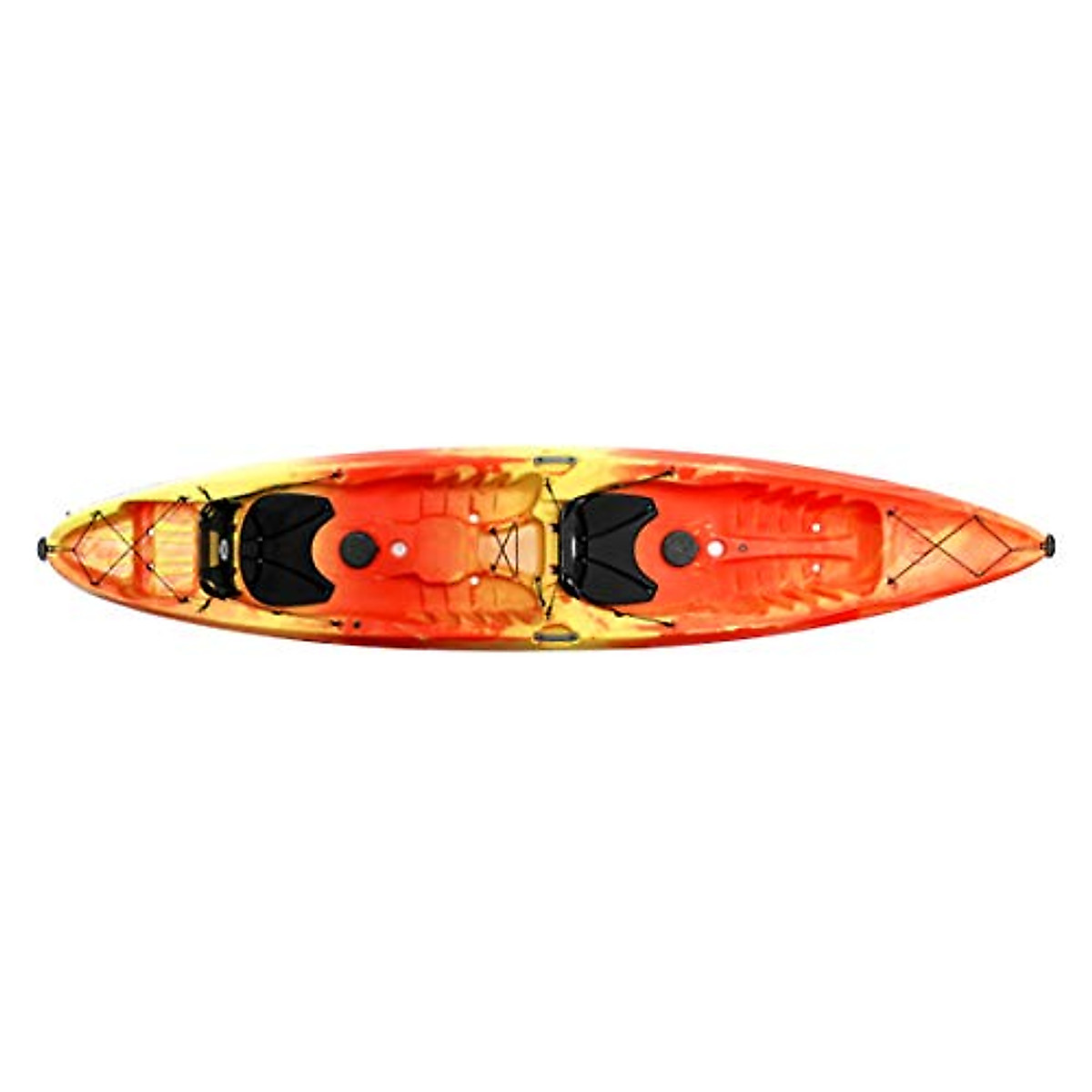 Perception Kayaks Perception Tribe 13.5 Sit on Top Tandem Kayak for All-Around Fun Large Rear Storage with Tie Downs, 13' 5"