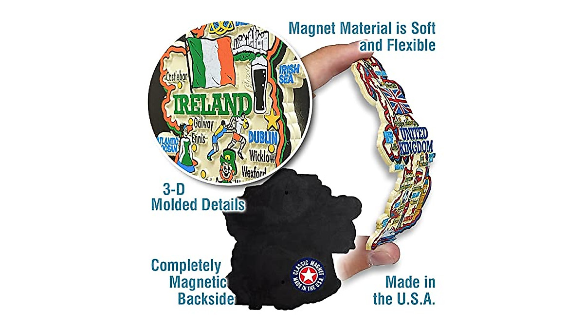 Jumbo US Country Map Magnet by Classic Magnets