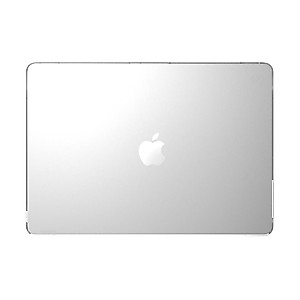 Speck Smartshell Case for MacBook Air 15 Inch (2023) - Scratch Protection, Slim MacBook Case, Slide Prevention - Clear/Sweater Grey