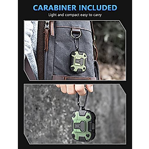 Nillkin Airpods Pro 2nd Generation Case with Secure Lock Magnets, Airpods Pro 2 Case for Men Women with Metal Keychain, Full Body Shockproof Protective Case for Airpods Pro 2 Case Cover 2022 Green