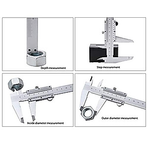 TIST Calipers Vernier Calipers High-Precision Small Household Oil Level Calipers Industrial Grade Calipers Range: 0-300mm