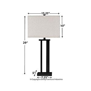 Signature Design by Ashley L204074 Aniela Metal Table Lamp (Set of 2), Bronze