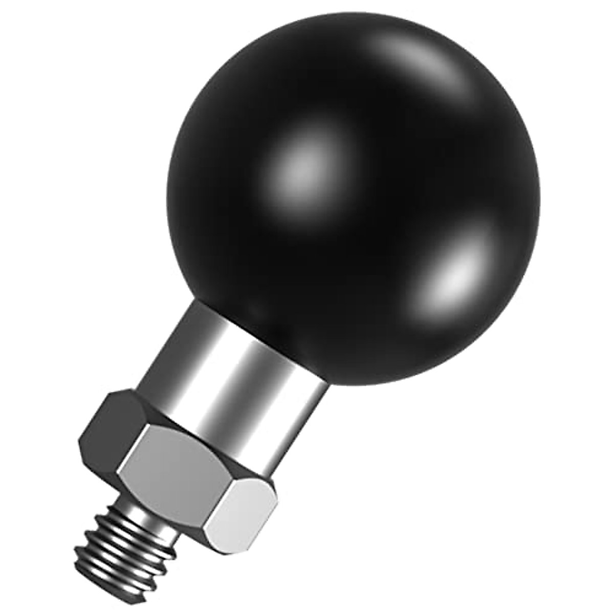 BRCOVAN 1'' Ball Adapter with 1/4"-20 Threaded Post for Action Camera & Camcorder Compatible with RAM Mounts B Size Double Socket Arm