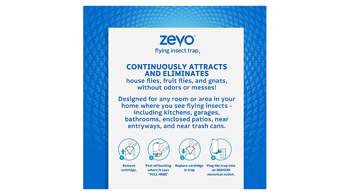 Zevo Flying Insect Trap - Ultimate Indoor Protection