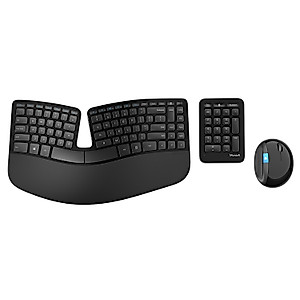 Microsoft Sculpt Ergonomic Desktop USB Port Keyboard and Mouse Combo (L5V-00002) (Renewed)