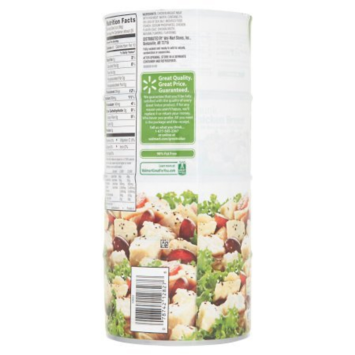 Great Value Fully Cooked Chunk Chicken Breast with Rib Meat in Water