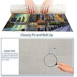 Jigsaw Puzzle 1000 Piece Chicago City Illinois Buildings Classic Puzzle DIY Kit Wooden Toy Unique Gift Home Decor