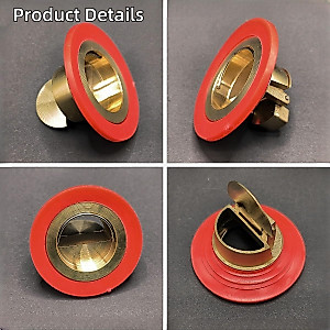 COLDDD Downspout Universal Brass Floor Drain core, Shower Floor Drain backflow Preventer, Suitable for 1.4''-2.0'' Caliber (1)