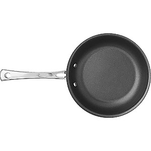 Cuisinart FCT22-20NS French Classic Tri-Ply Stainless Cookware 8-inch Non-Stick Frying Pan Bundle Classic Nonstick Edge 6" Chef's Knife and Deco Gear Kitchen Safety Cut Resistant Gloves