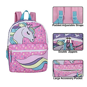 Trail maker Animal Friends Critter and Creature Preschool, Kindergarten Backpacks for Boys and Girls With Reinforced Adjustable Straps (Unique Unicorn)