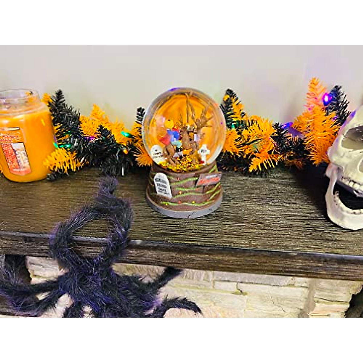 Tree Buddees Sleepy Hollow Fall Themed Headless Horseman Halloween Snow Globe - Large 6.5"