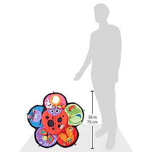 LAMAZE Spin and Explore Baby Gym and Tummy Time Baby Play Mat, Multi