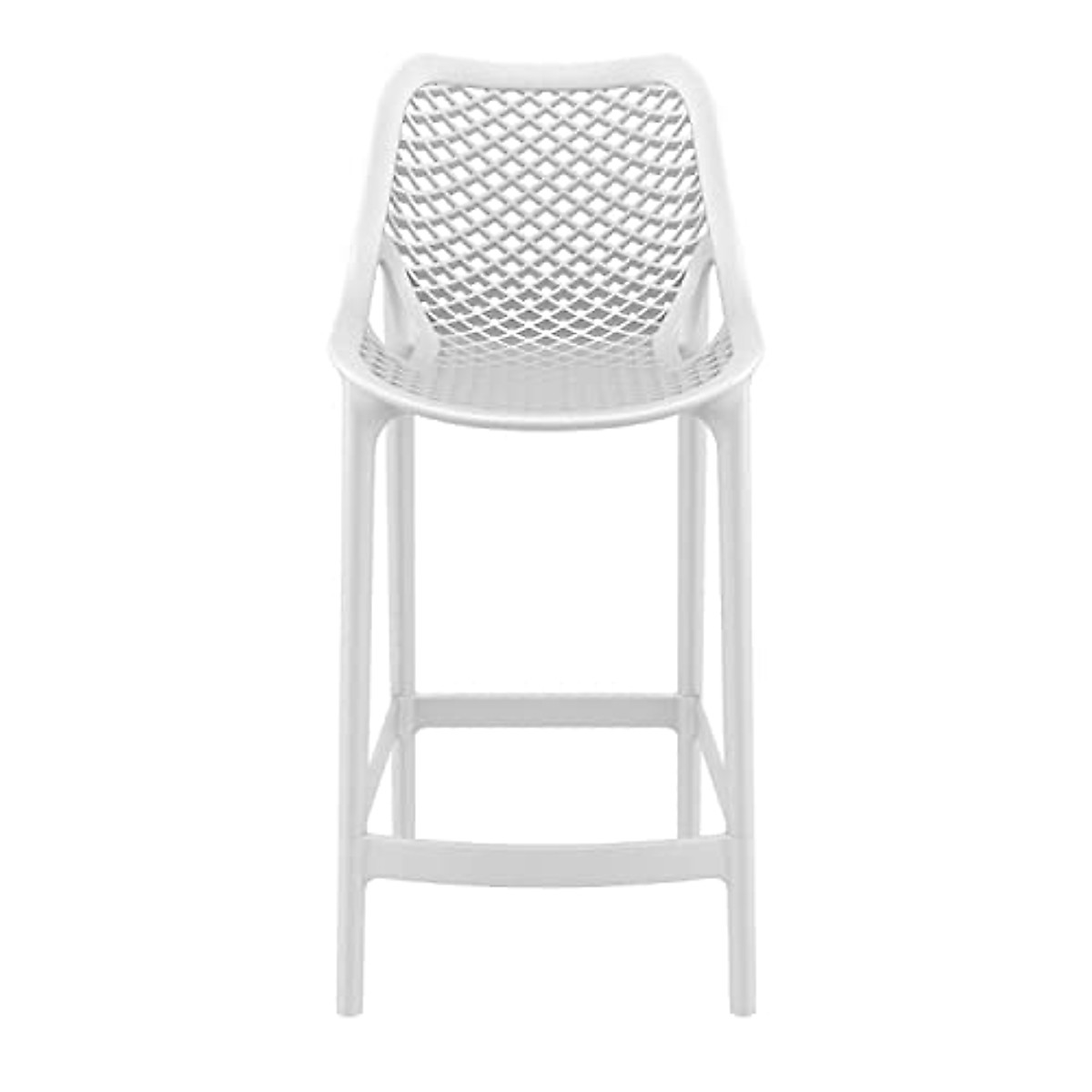 Compamia Air Patio Counter Stool in White (Set of 2)