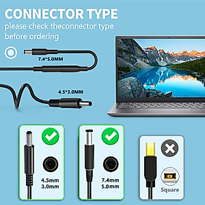 65W Charger for Dell Laptop Charger,AC Adapter for Dell Inspiron 15 16 3000 5000 Series 3511 3520 3510 5630 5620 5625 5515 5505 3525 3552 5420 5579 5551 5552 5555 5558 5559 Vostro 3425 3520 5630