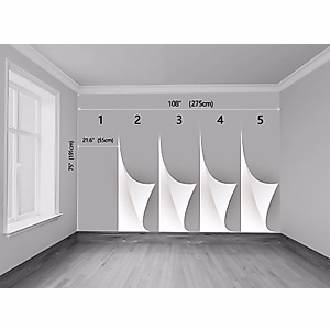 Reyhui Colorful Cloud Murals Fog Clouds Wallpaper Wall Mural for Bedroom Living Room