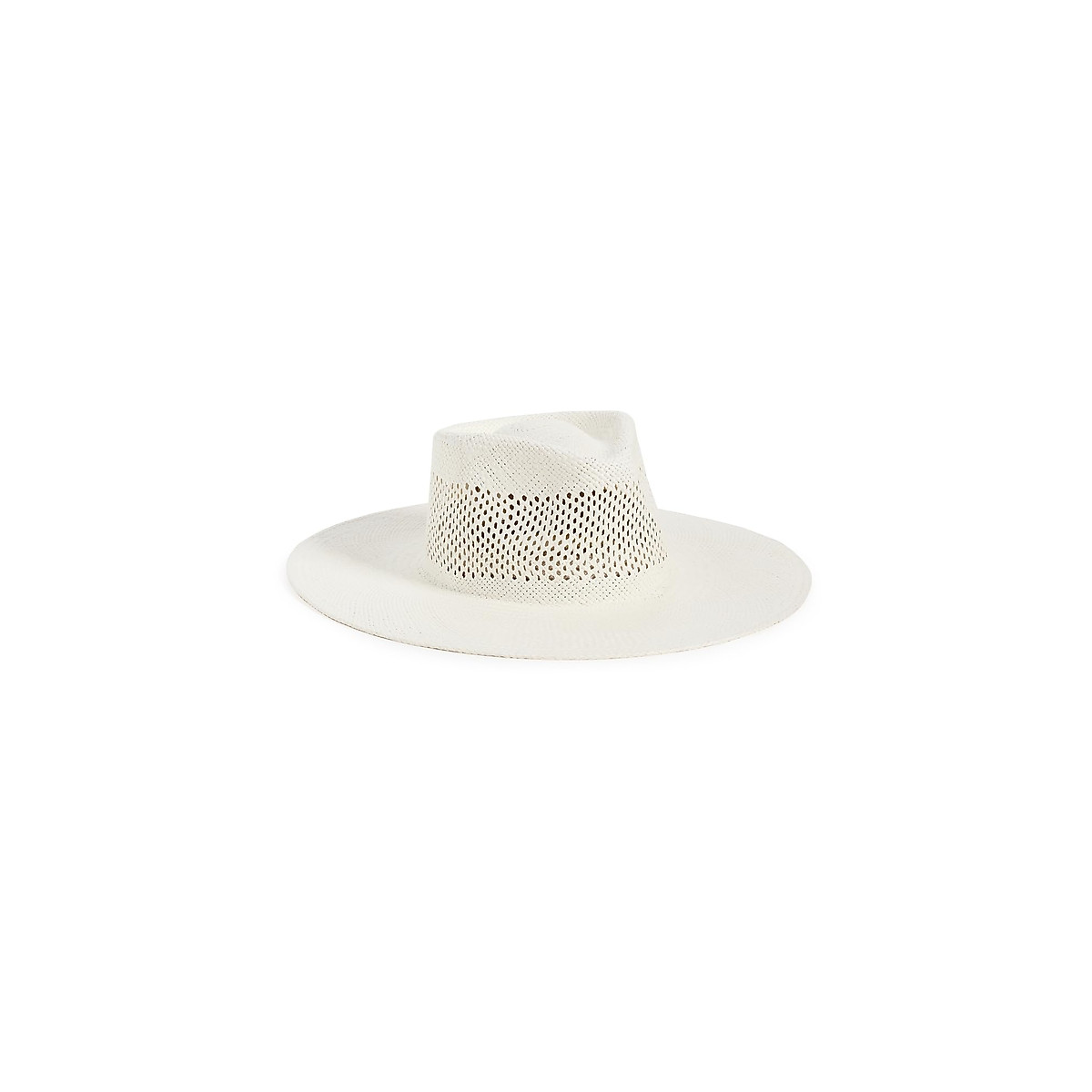 Brixton Women's Jo Panama Straw Rancher Hat, Panama White, M
