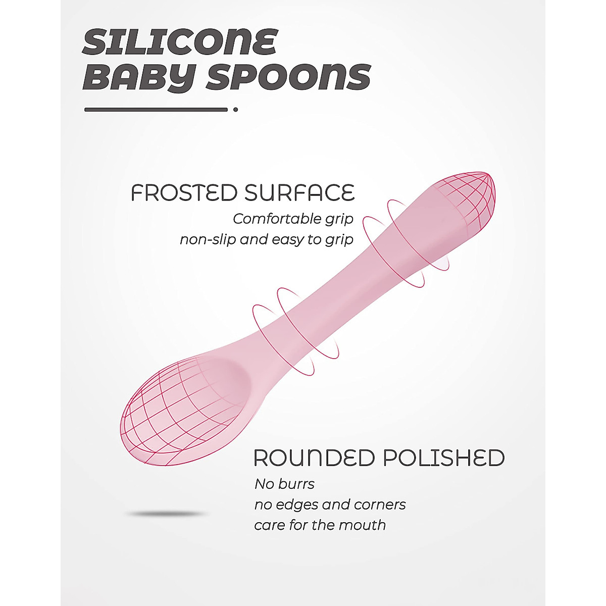 10 Pcs Silicone Baby Spoons and Baby Forks, Chewable Baby Utensils for Self-Feeding, Silicone Baby Utensils, Kids Utensils for Over 6 Months Babies Spoon toddler utensil