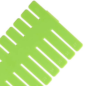 KEILEOHO 56 PCS Plastic Drawer Dividers, Adjustable Grid Drawer Dividers, Drawer Dividers Organizer for Office, Dresser, Drawers, Desktop, Organizing Sock, Underwear, Makeup, 28 Green, 28 White