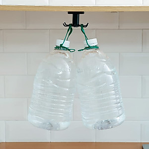 plenday 2 Pack 360° Utensil Holder Hanger Hook with 6 Rotatable Claws top and Wall Mounted Kitchen Cooker Hook