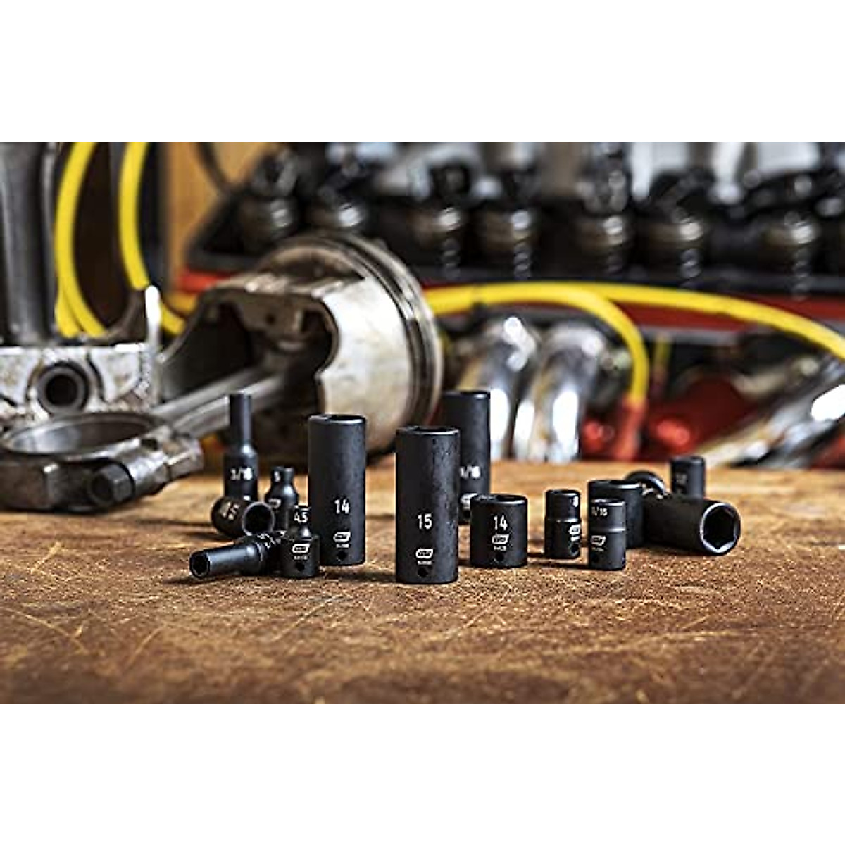 GEARWRENCH 39 Piece 1/2inch Drive 6 Point Impact Socket Set, Standard & Deep, Metric - 84948N